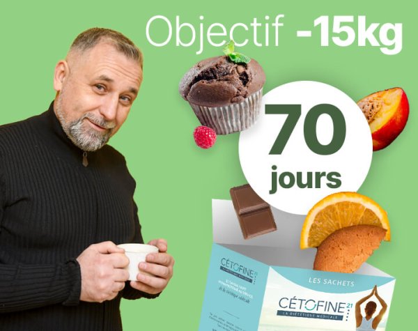 Kit Minceur 70 Jours Homme – Perte de 15 kg avec Cétofine 21